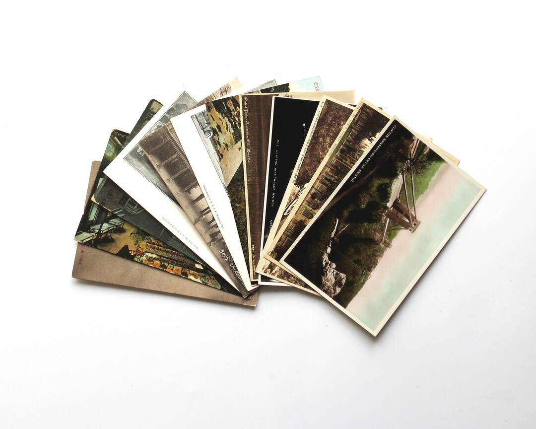 Collection of 12 Genuine Antique & Vintage Postcards of Bristol and ...