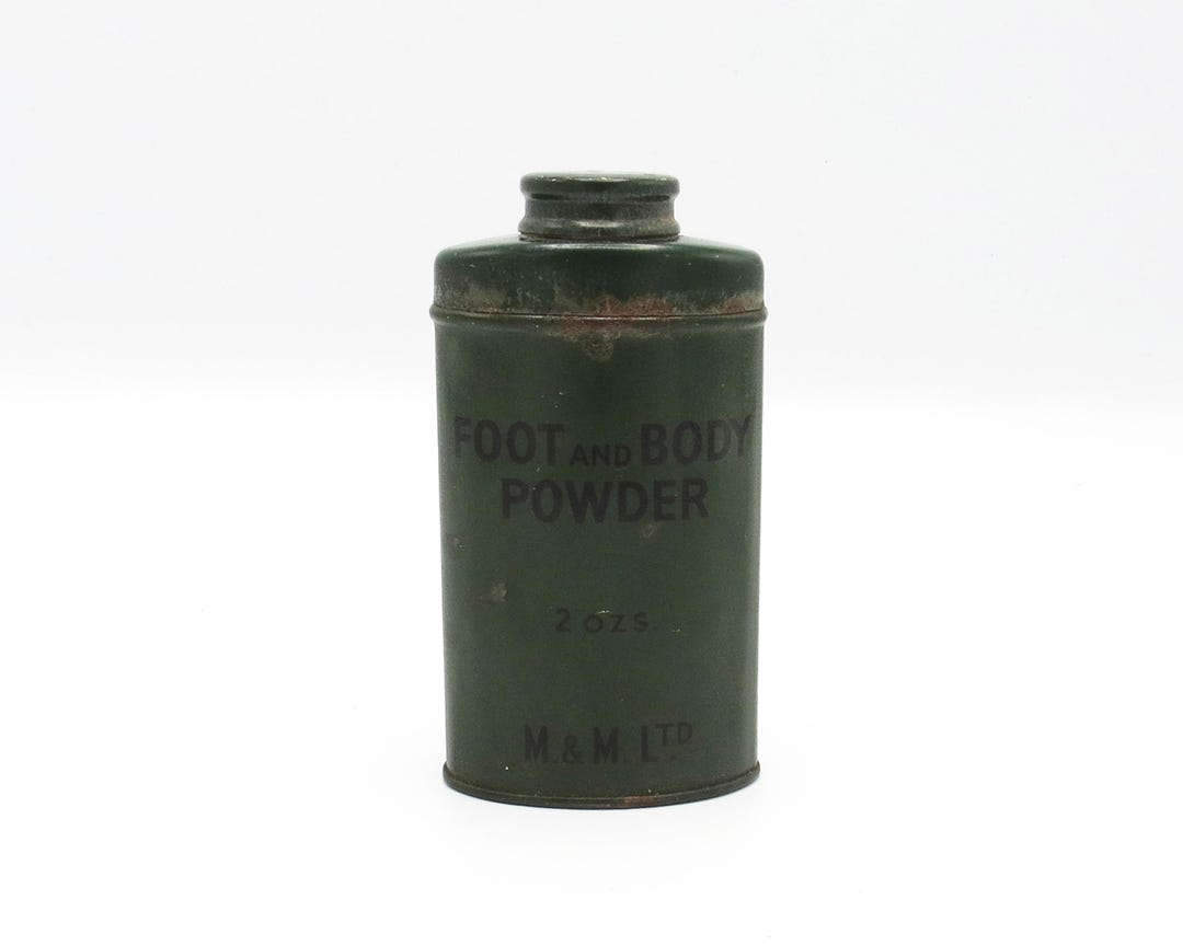 Vintage British Army Issue foot & Body Powder 2oz Tin FREE UK DELIVERY ...