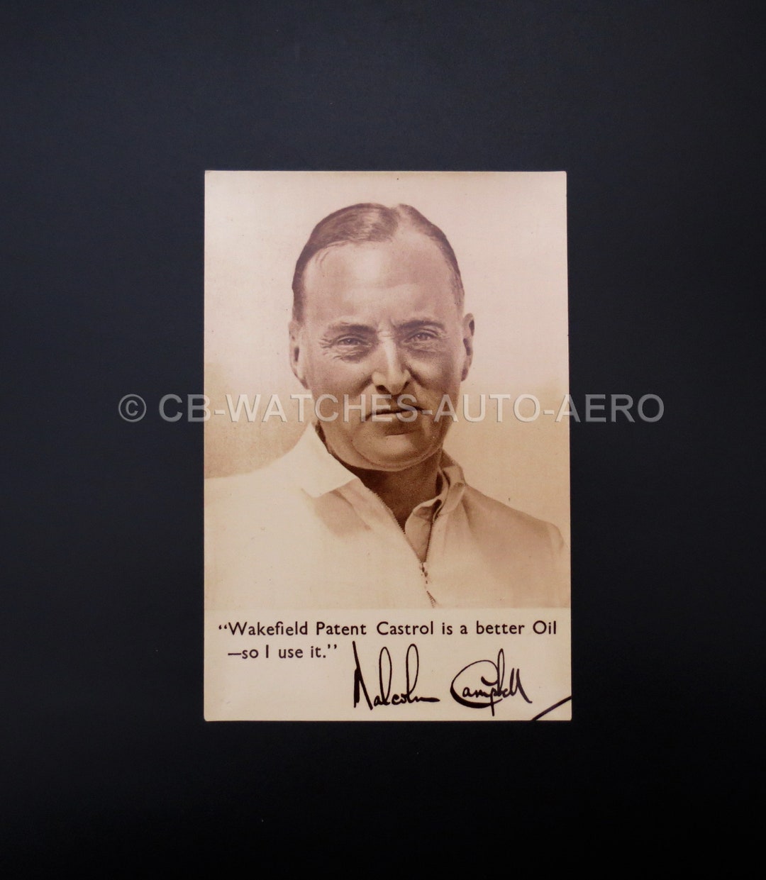 Vintage Wakefield Castrol Motor Oil Advertising Postcard Featuring Land ...