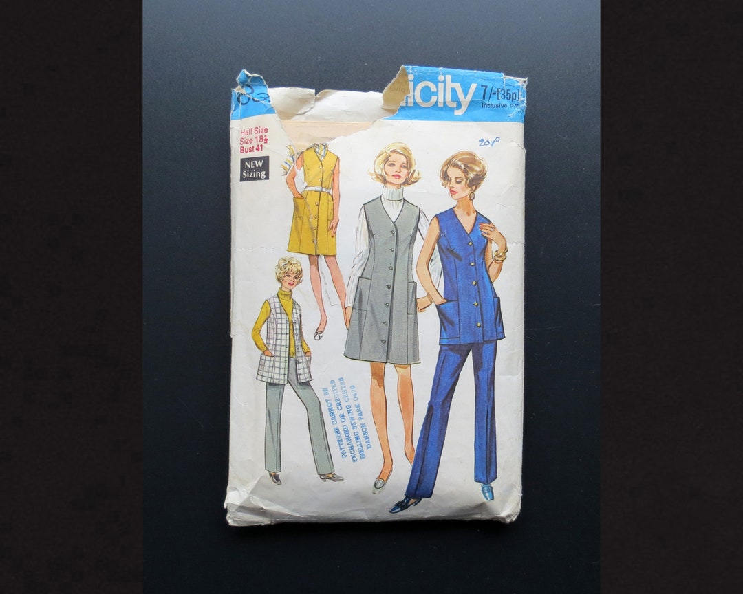 Vintage Sewing Pattern - SIMPLICITY 8359 – “dress or Jumper or Tunic ...