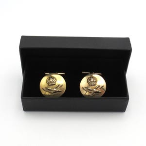 Vintage WW2 Royal Air Force (RAF) Button Chain Link Cufflinks – 23mm ...