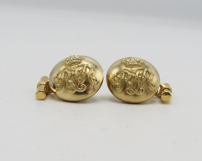 Vintage WW2 Period Royal Tank Regiment British Army Button Chain Link ...