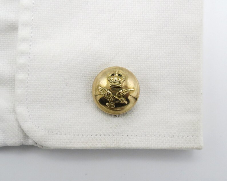 Vintage WW2 Royal Air Force (RAF) Button Chain Link Cufflinks - 19mm - Etsy