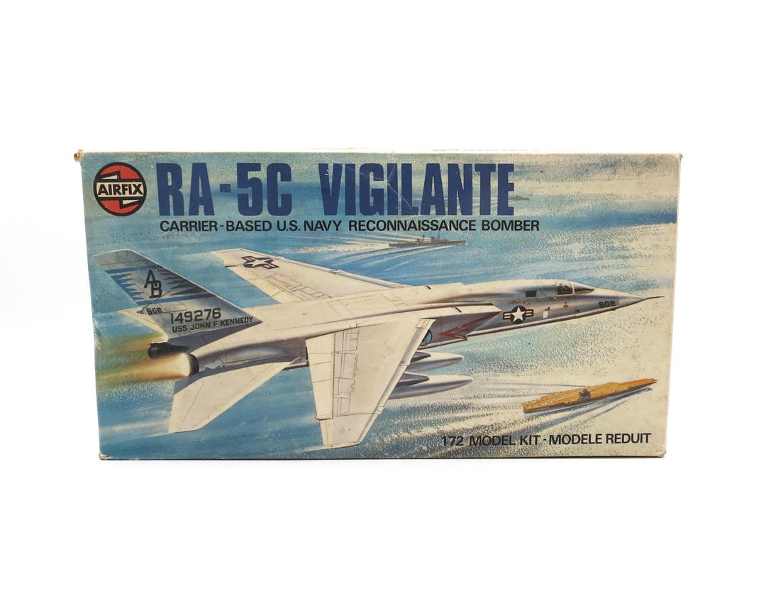 Scarce Vintage 1970s Unmade Airfix North American RA-5C Vigilante Model ...