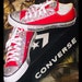 Red Custom Bling Converse - Etsy
