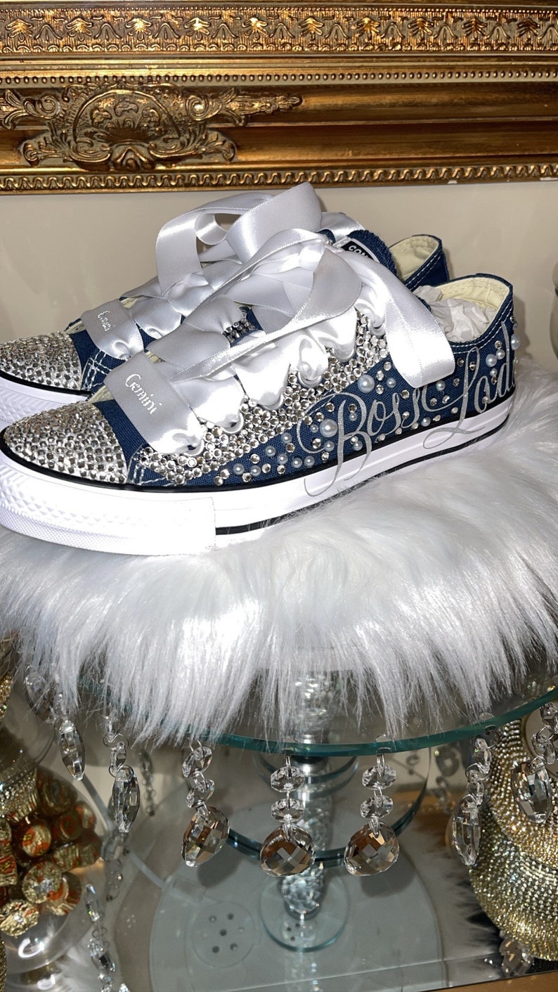 Boss Lady Custom Chucks - Etsy