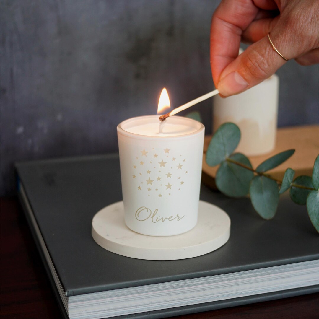 Stars Remembrance Funeral Gift, Votive Candle, Memorial Gift - Etsy