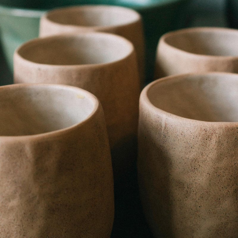 Ceramic Water Glass - Etsy