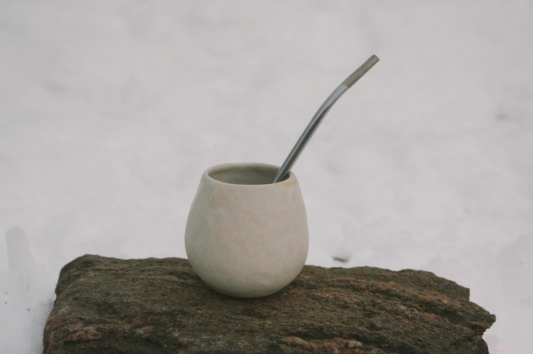 Handmade Ceramic Yerba Mate Cup Gourd Calabaza Calabash With - Etsy