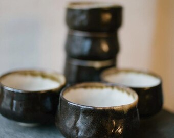 24k Gold Genuine Kintsugi Matcha Bowl, Food Safe Chawan, Tea Ceremony ...