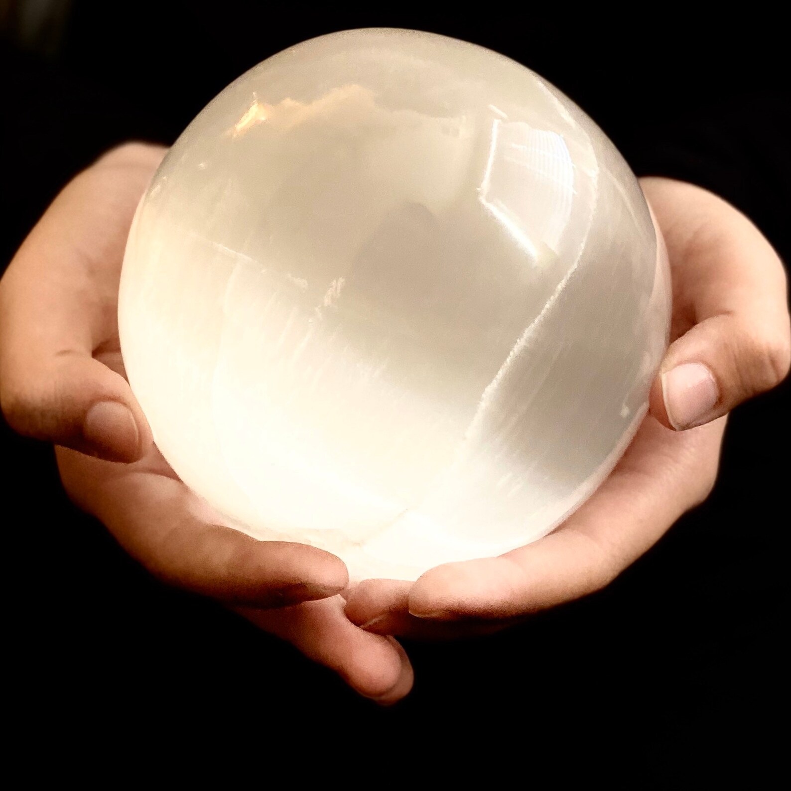 Selenite Sphere X-Large Selenite Crystal Healing Crystals | Etsy