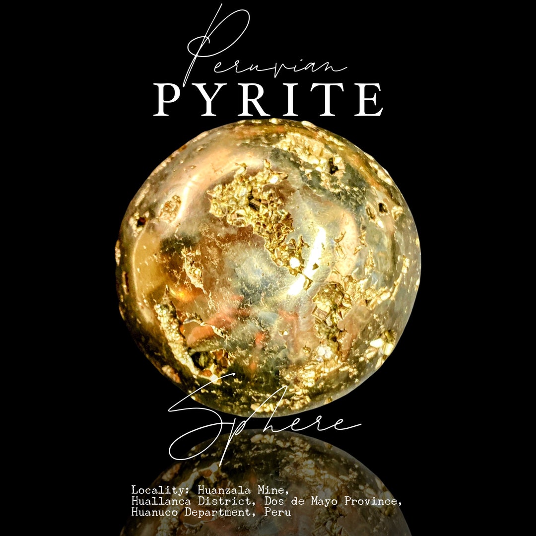 Pyrite Sphere Peruvian Pyrite Sphere, Locality: Huanzala Mine ...