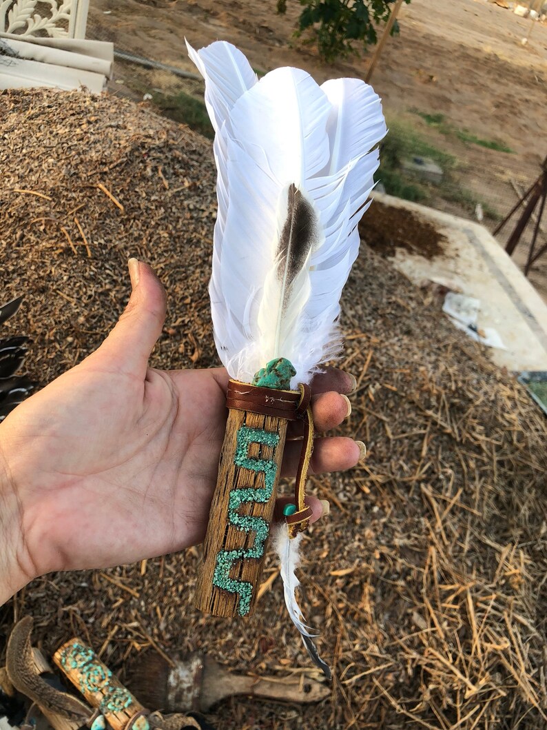 Native American Handmade Smudge Smudging Feather Fan - Etsy
