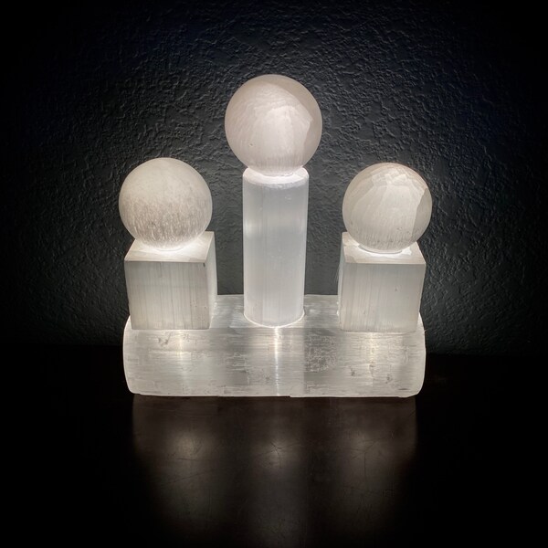 Selenite Lamp - Etsy