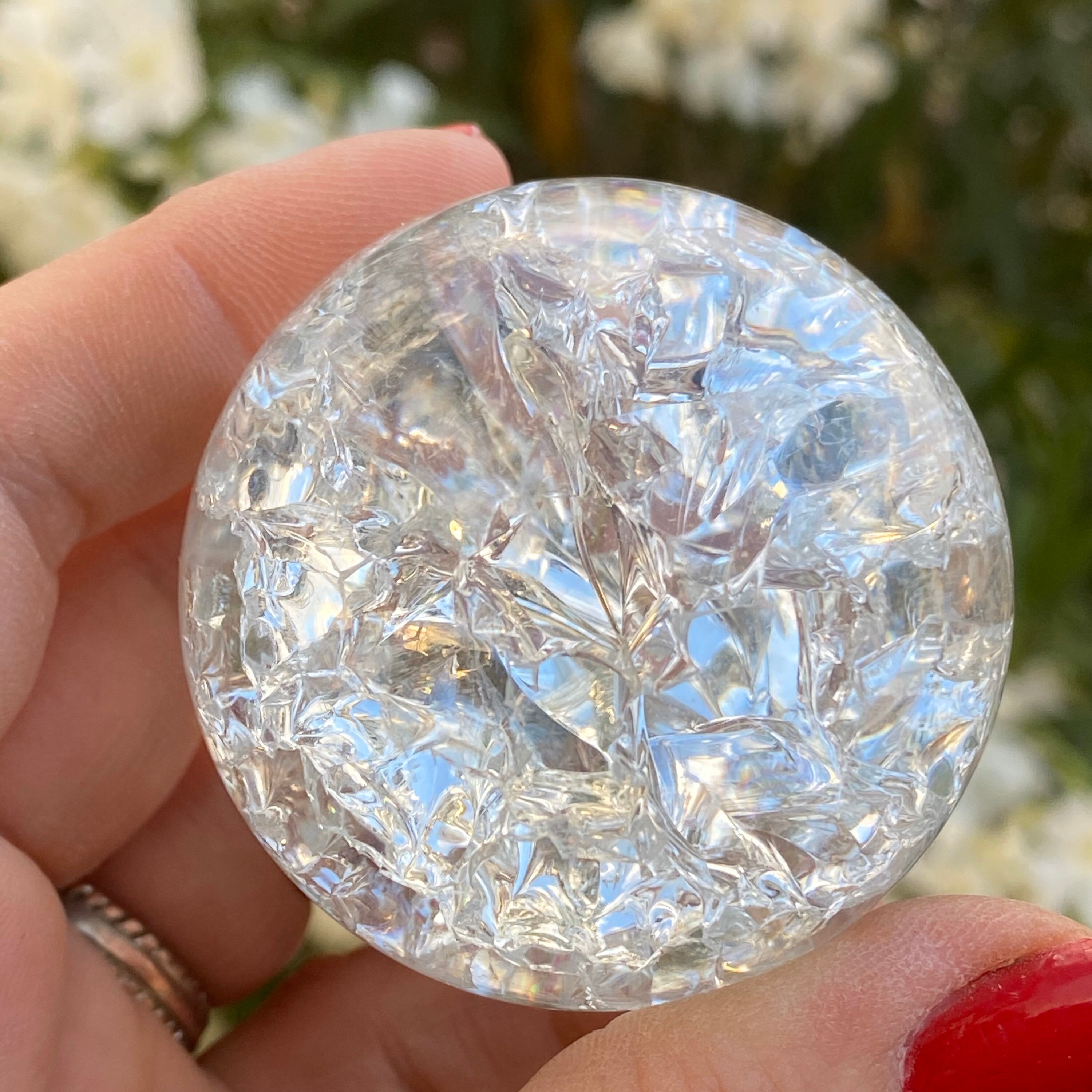 Crystal Ball Sphere Rainbow Sphere Amplify Energy Power | Etsy