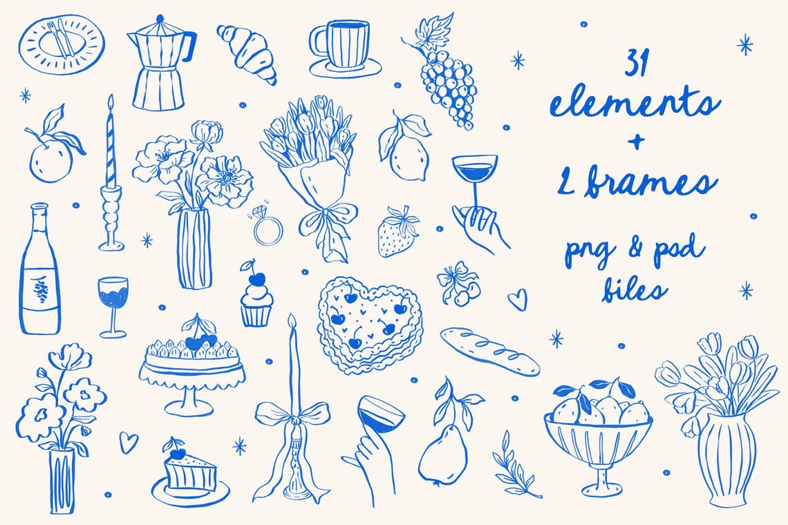 La Dolce Vita Italian Line Art - Etsy