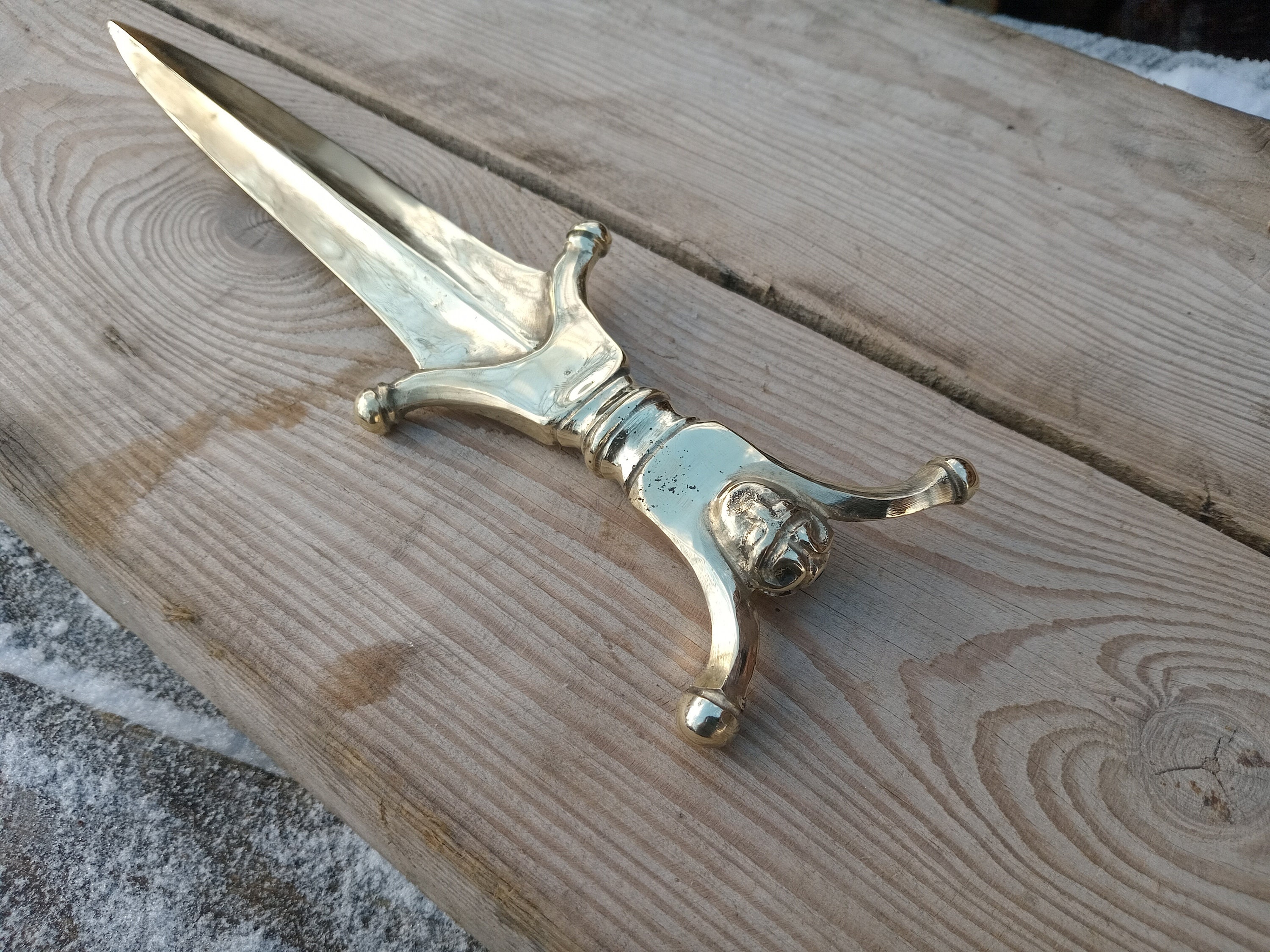 Dagger Goti.gothic Dagger.bronze Copy. - Etsy