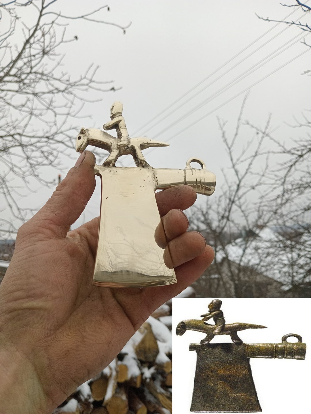 Ceremonial Status Axe. Celt. Hallstatt 600 BC. Bronze Copy - Etsy UK