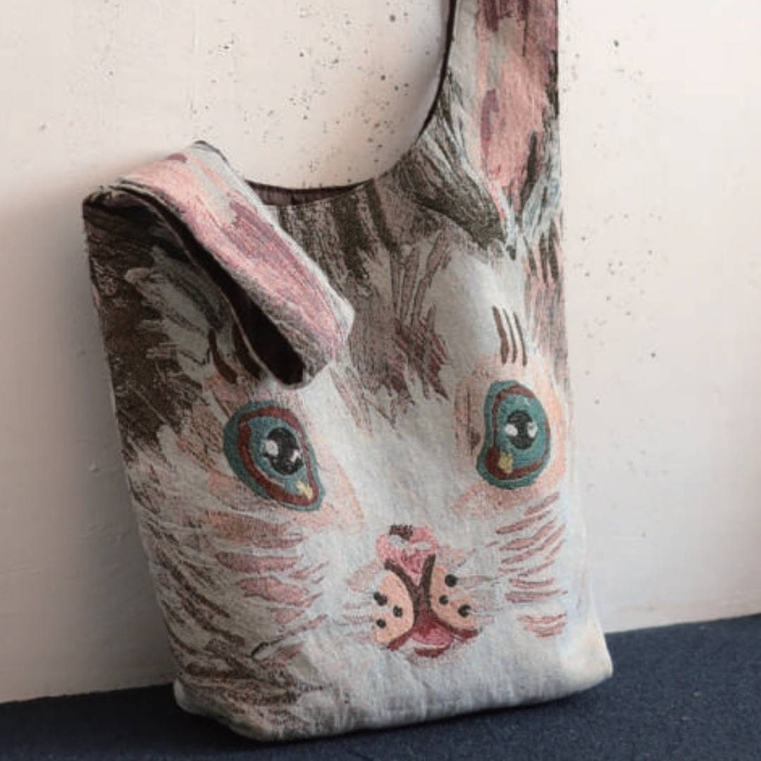 Sale Japan Limited Nathalie Lete White Rabbit Bag - Etsy