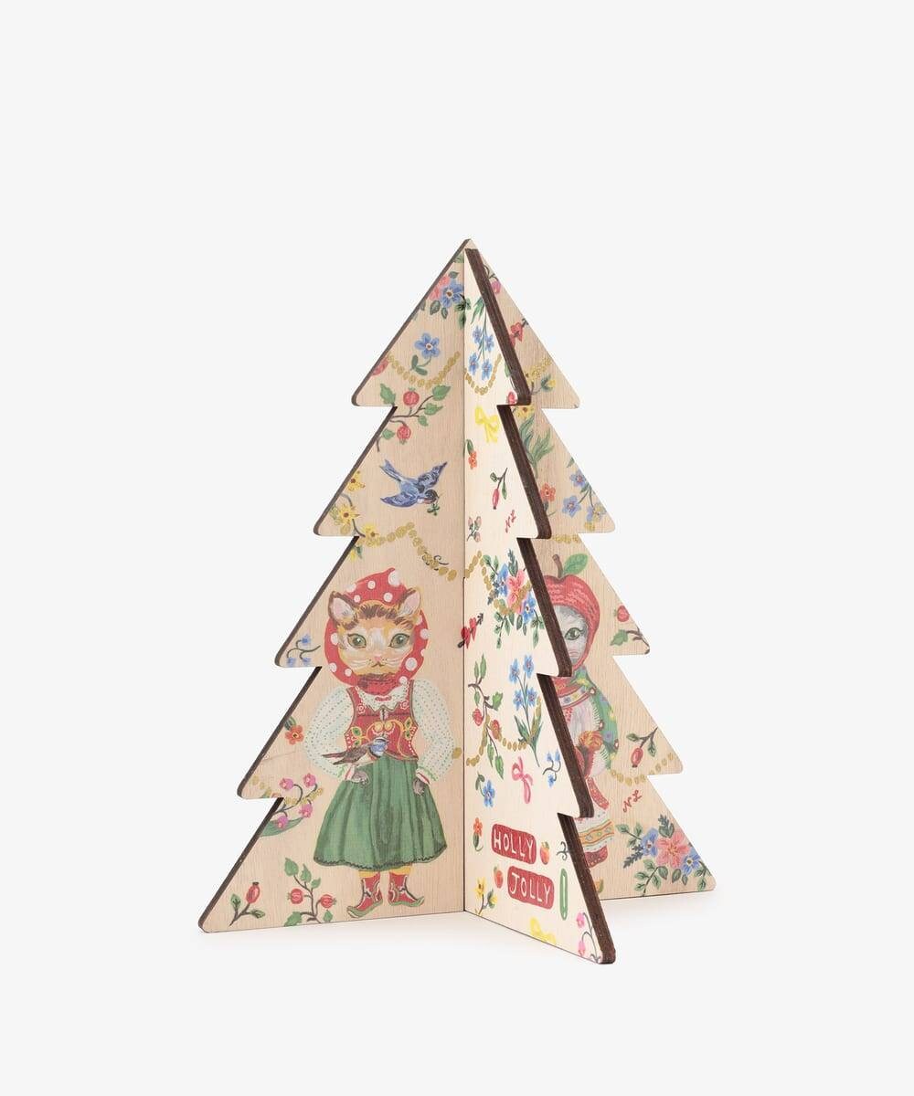 Obsolete Japan Limited Nathalie Lete Christmas Tree,wood Ornament - Etsy