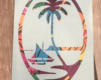 New Merizo & Guam Seal and Sunlight Decal Vinyl - Etsy