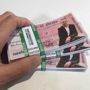 Personalised Fun Funny Money One Hundred Bank Notes Wedding Novelty ...