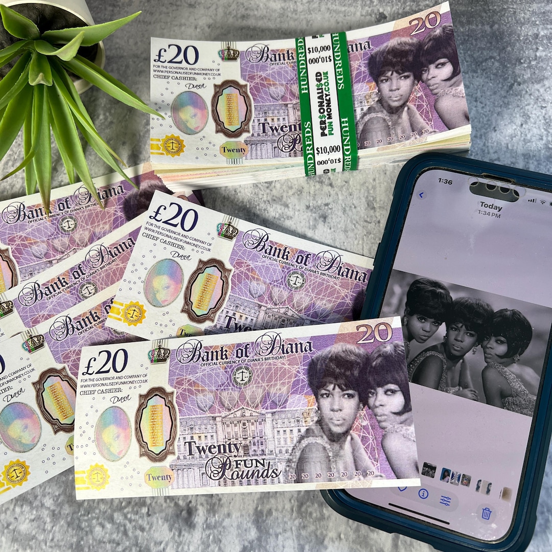 Personalised Novelty Pound Notes: Funny Money Photo Gift, Made in UK ...