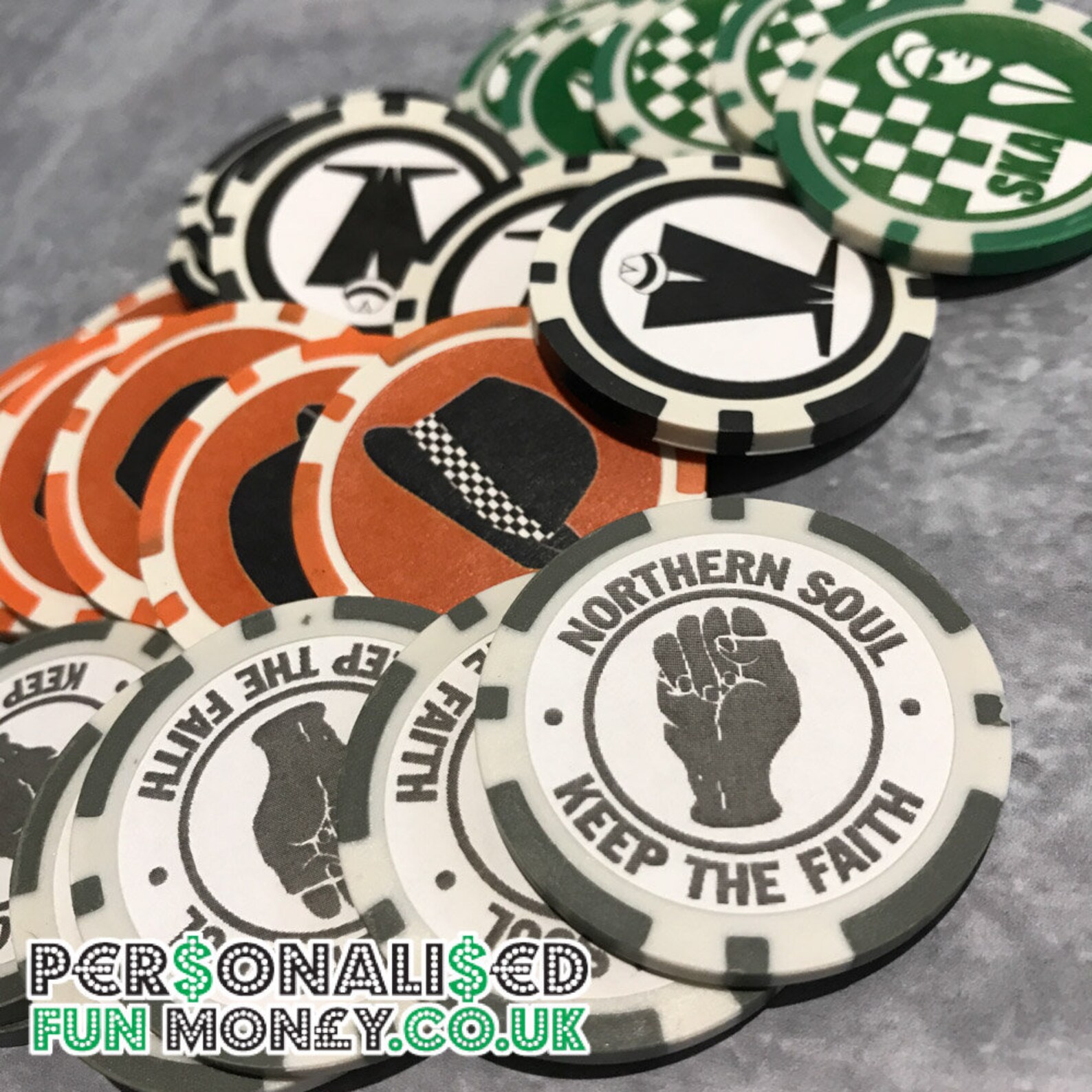 Personalised Poker Chips Tokens Casino | Etsy