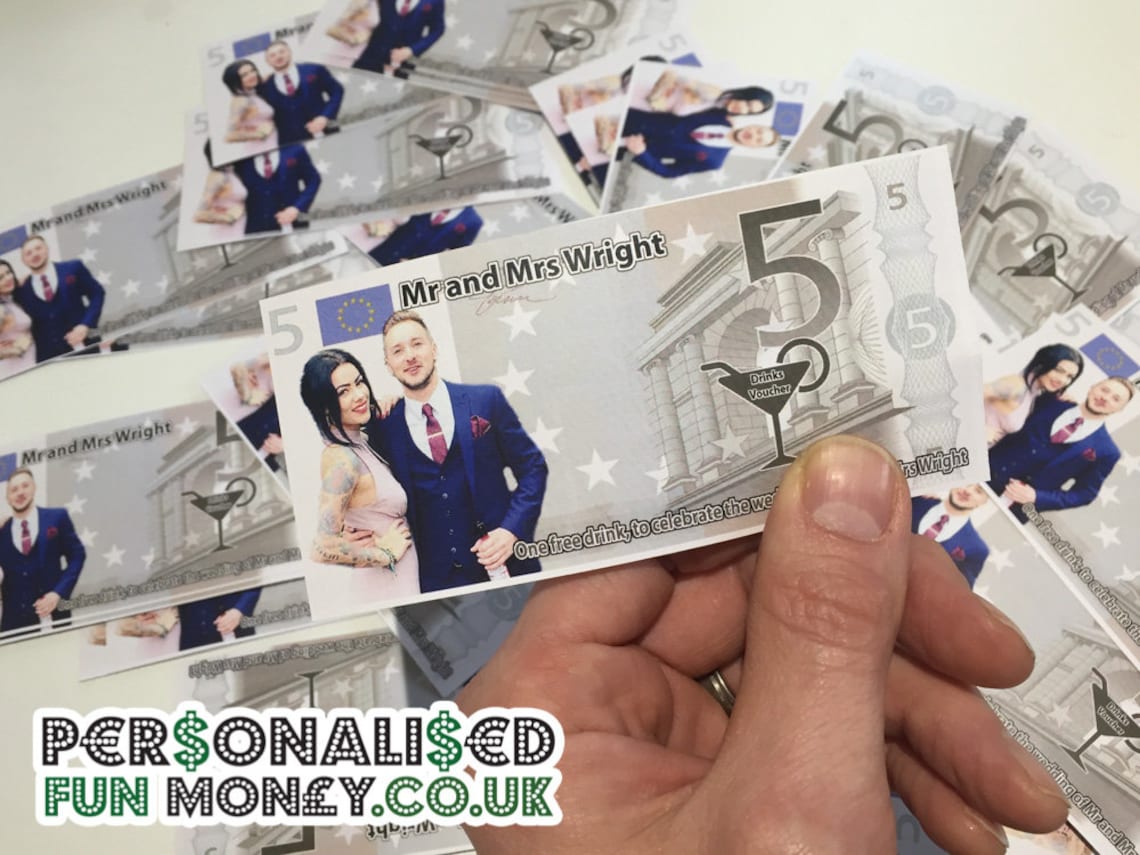 Personalised Euros Fun Funny Money Euro Bank Notes 50th 18th | Etsy