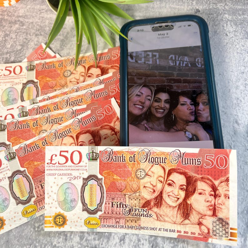 Personalised Novelty Pound Notes: Funny Money Photo Gift, Made in UK ...