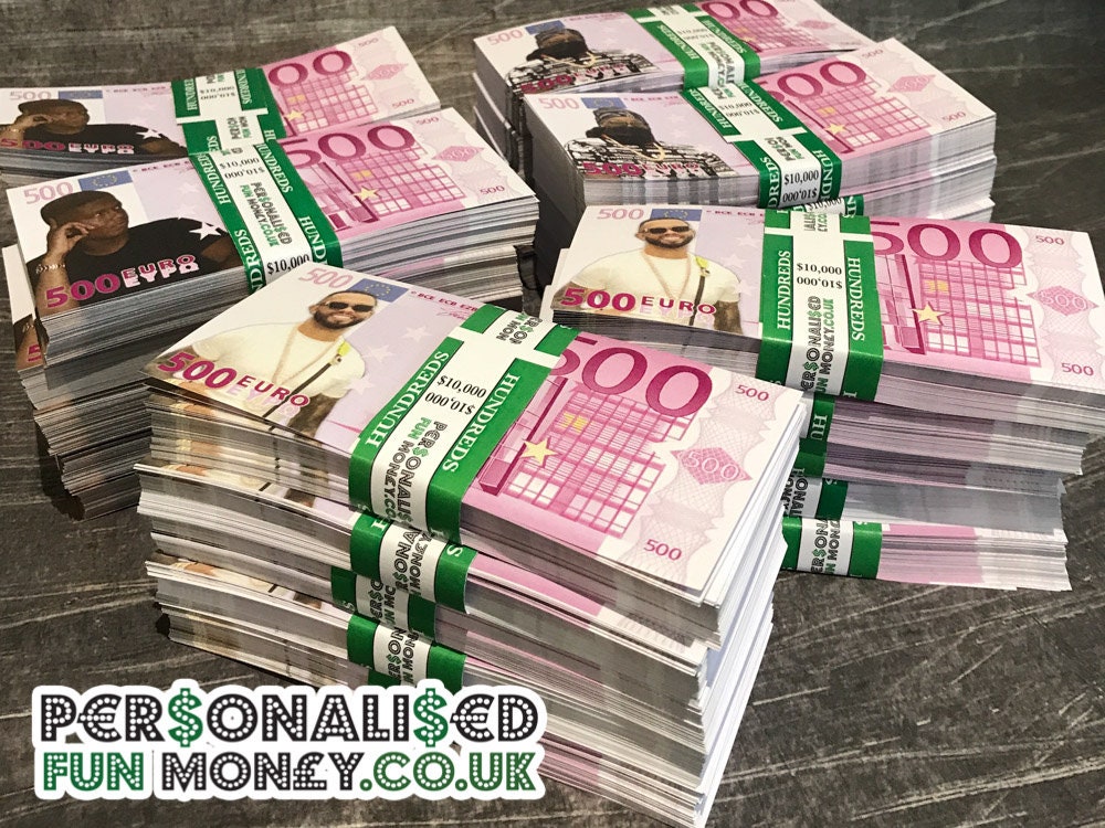 Personalised Euros Fun Funny Money Euro Bank Notes 50th 18th | Etsy