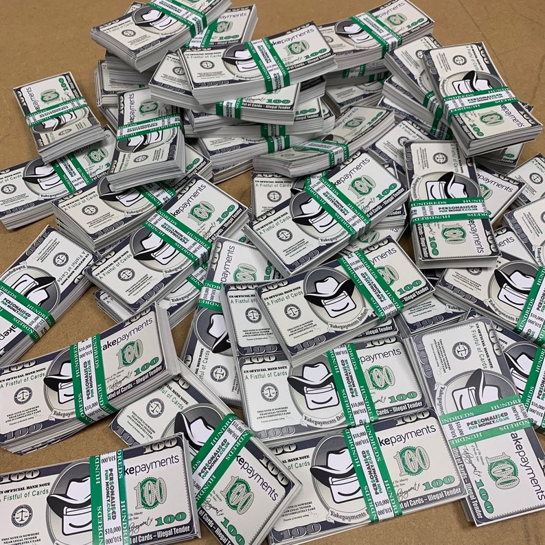 Personalised Fun Funny Money One Hundred Bank Notes Wedding Novelty ...