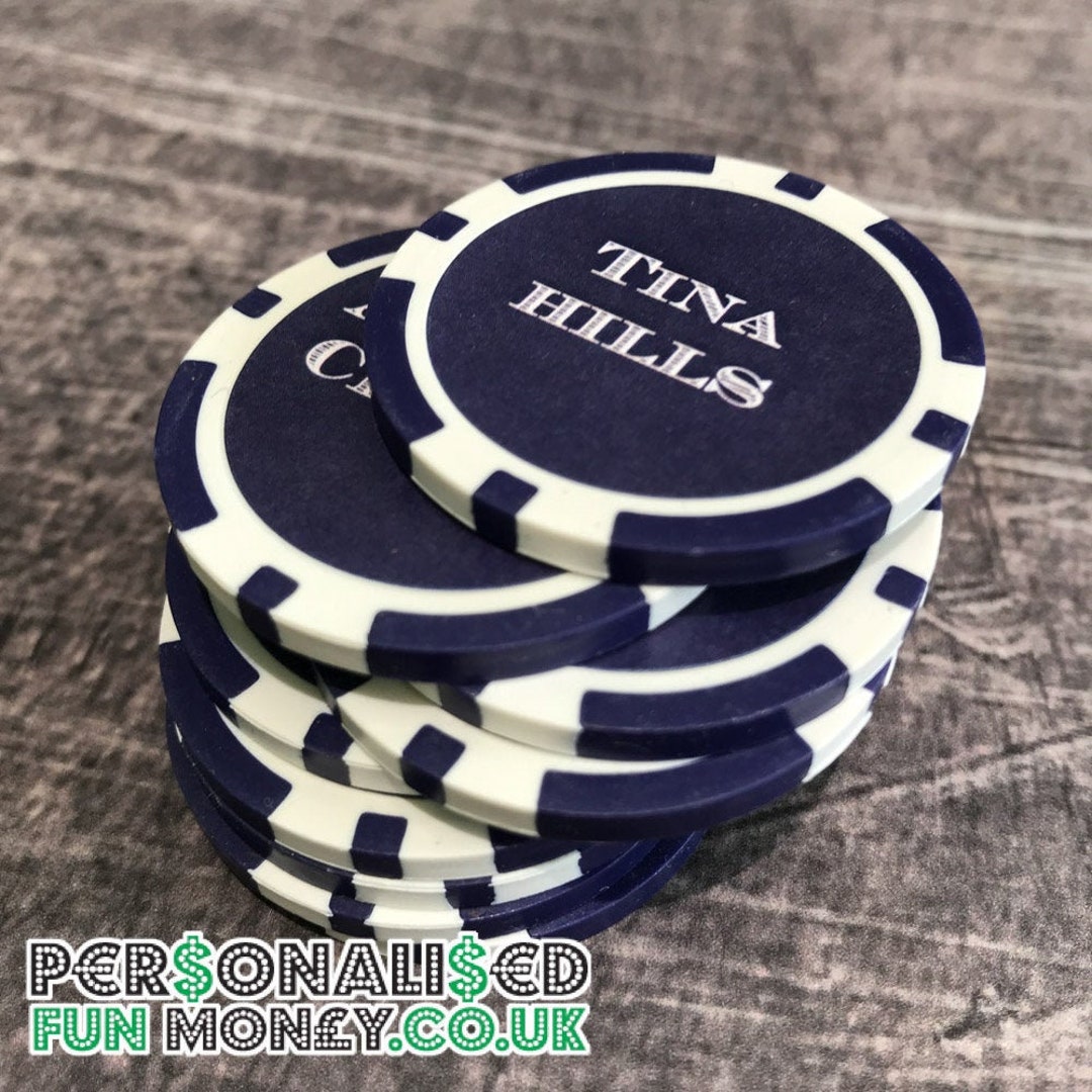 100 X Place Names Cards Casino Poker Chips....wedding Favours - Etsy