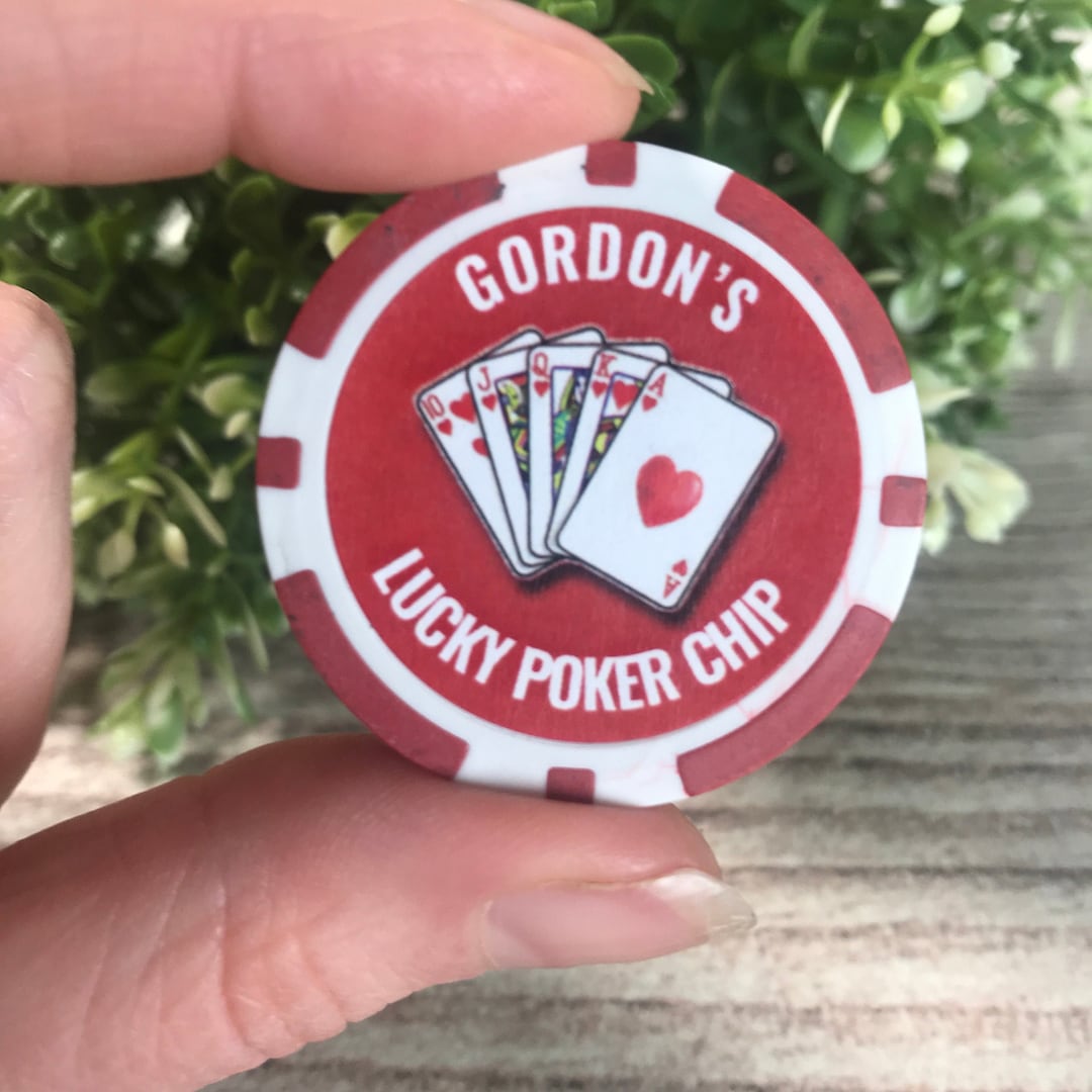 Personalised Lucky Poker Chip Magnet: Casino Birthday Gift, Made in UK ...