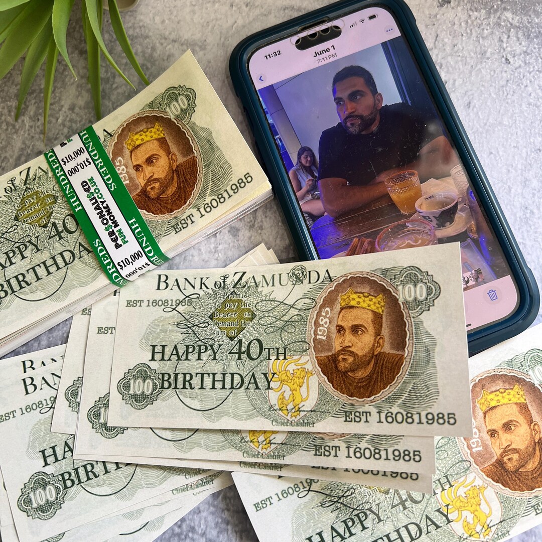 Personalised Zamunda Money Bank Notes: Funny Photo Gift, Play Money - Etsy