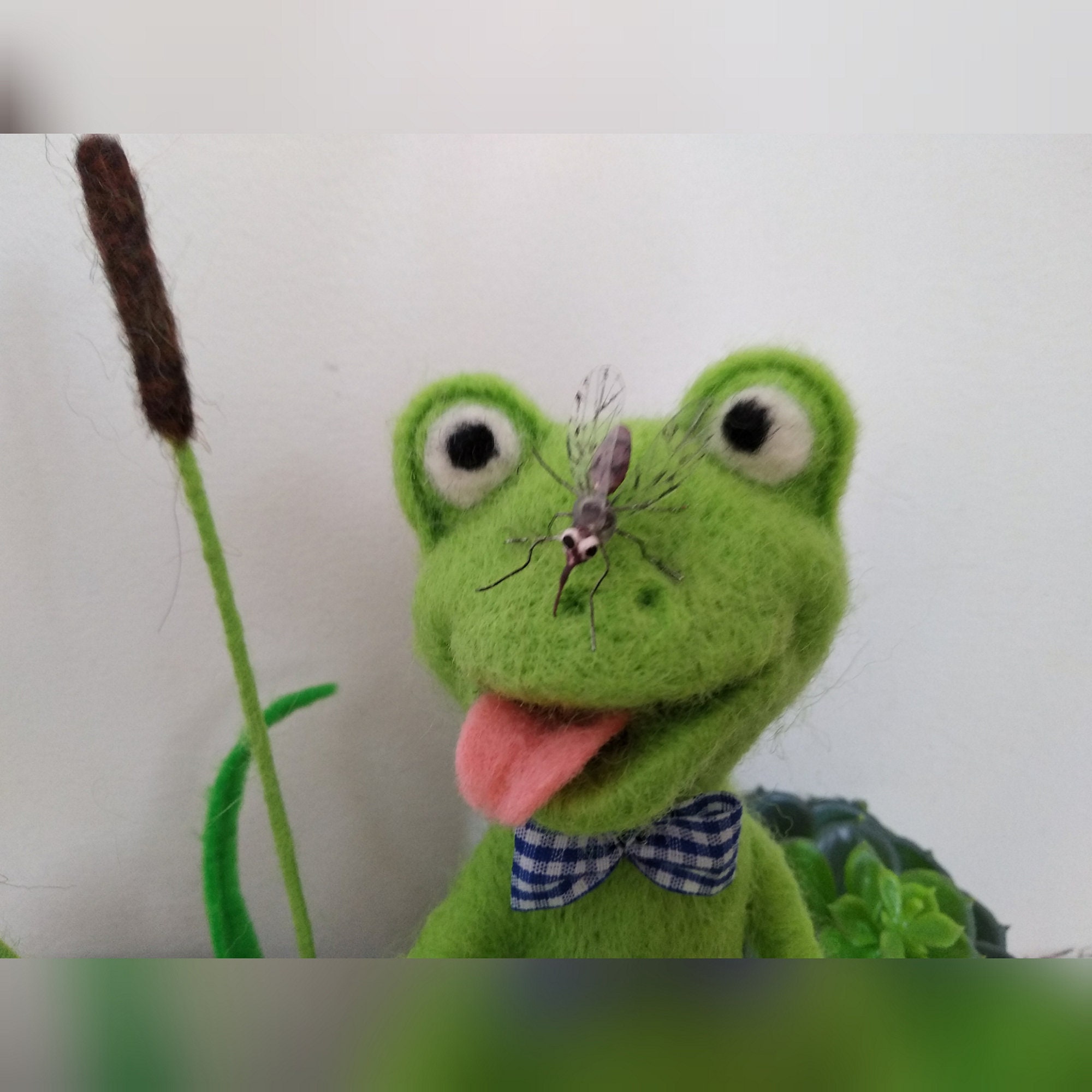 Frog Doll, Wool Frog, Gift Doll, Frog, Frog Toy, Handmade Toy, Wool ...