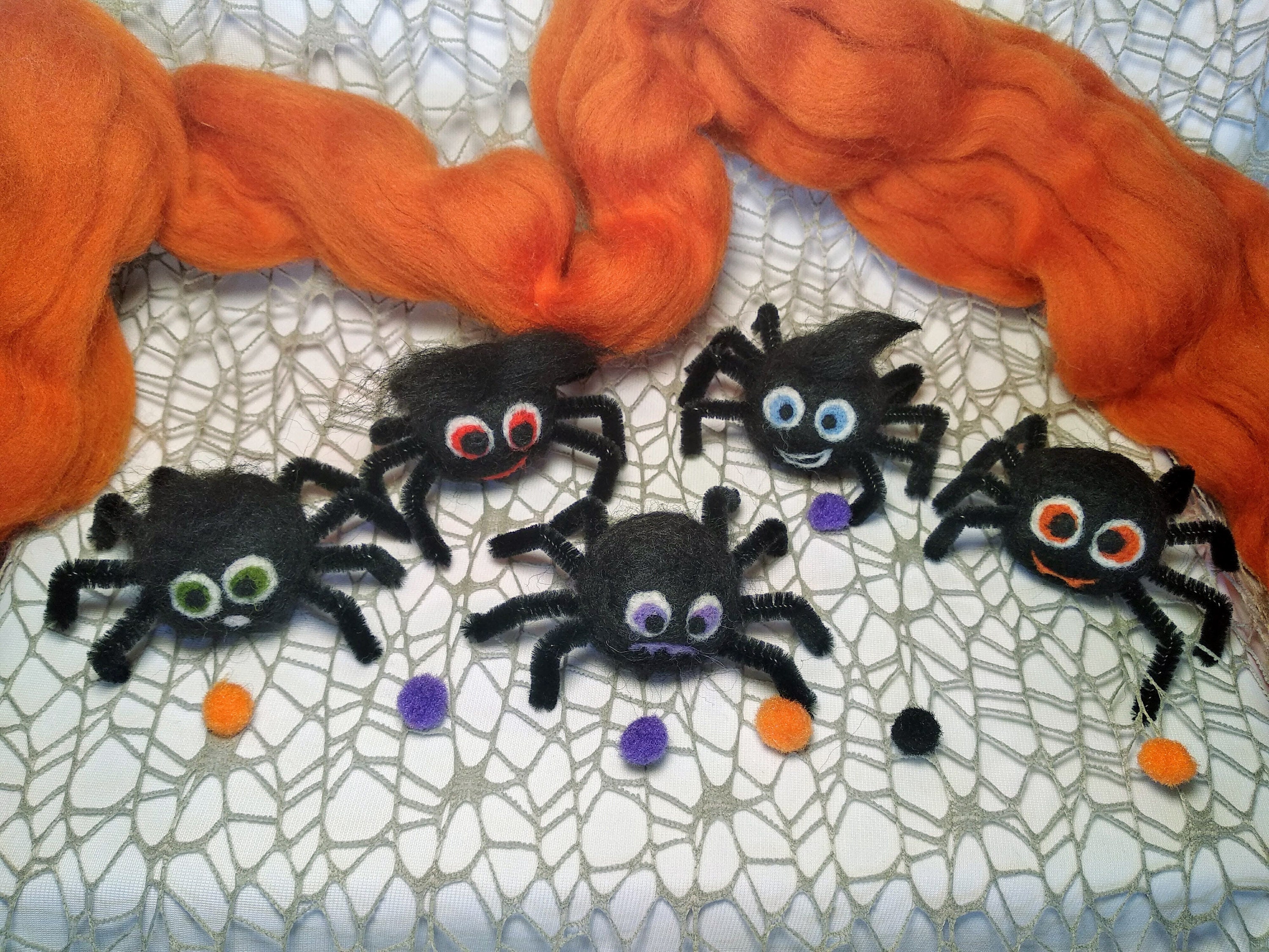 Halloween Spiders Handmade Spiders Gift Halloween Spiders | Etsy