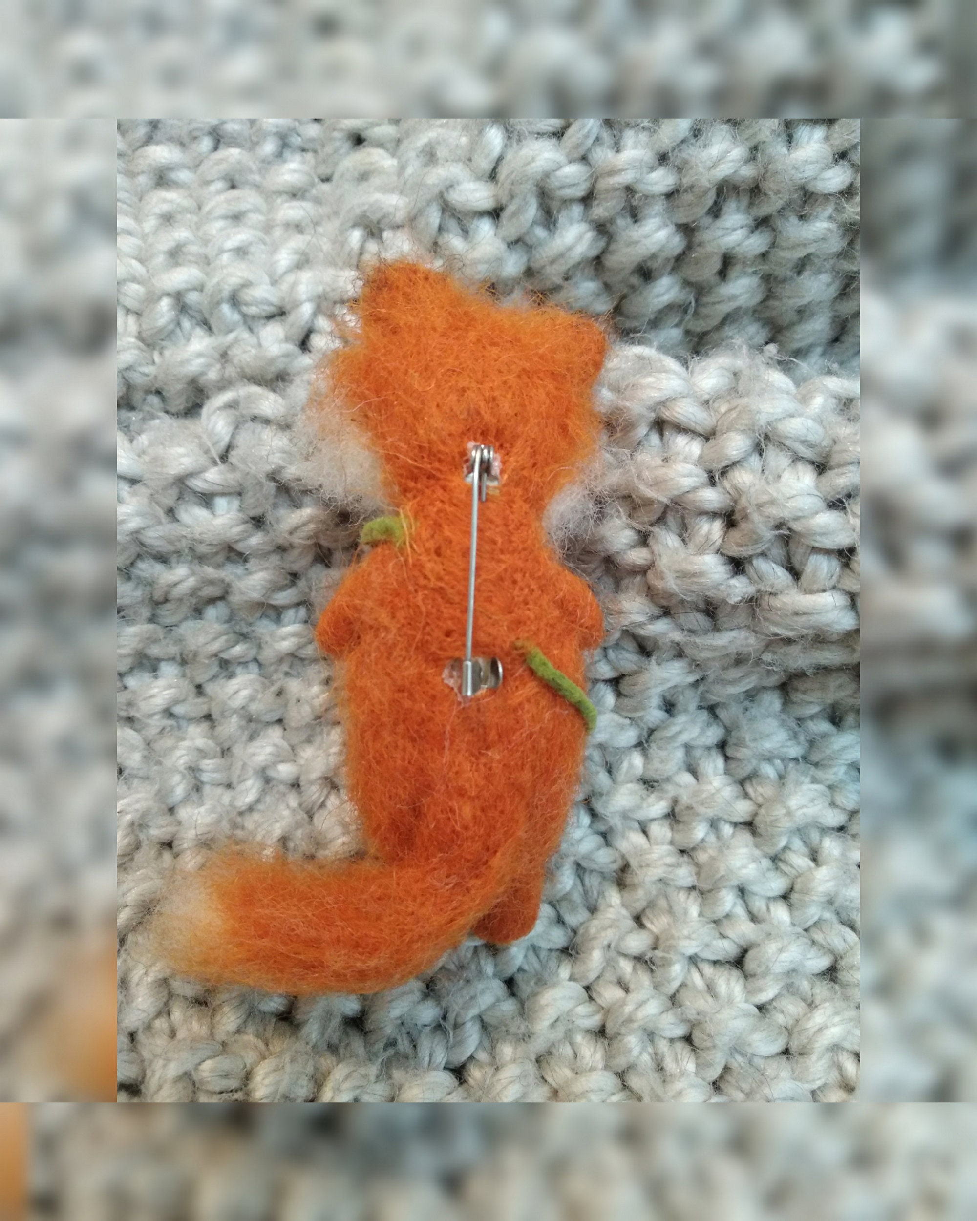 Fox brooch Fox wool brooch Handmade brooch Mothers day | Etsy