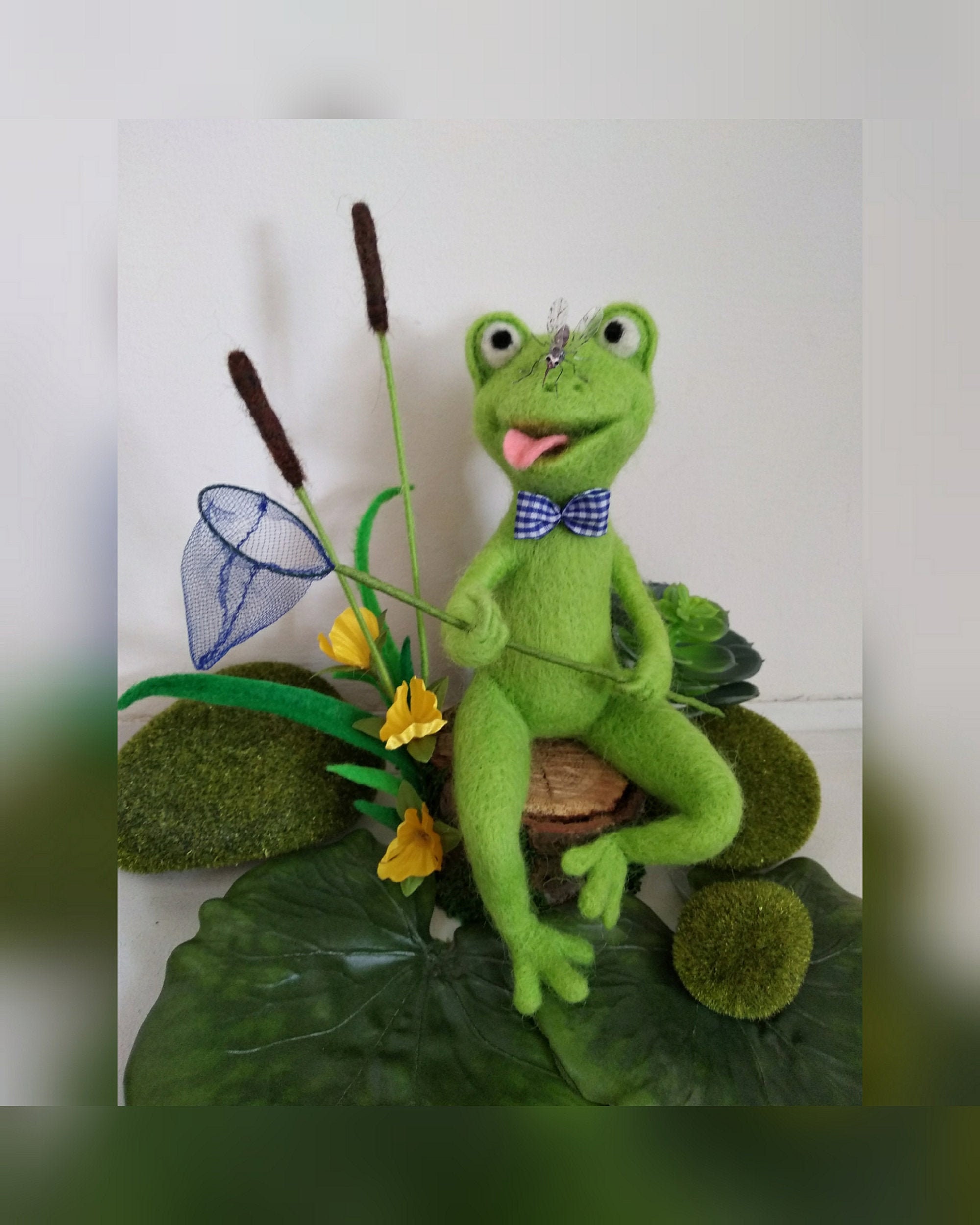 Frog Doll, Wool Frog, Gift Doll, Frog, Frog Toy, Handmade Toy, Wool ...