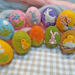 Easter Eggs Ornaments, Easter Eggs, Wool Felt, Felt Eggs, Easter Eggs Gift, Wool Easter Eggs ...