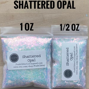 SHATTERED OPAL - Irregular Cut Opal Glitter, Solvent Resistant ...