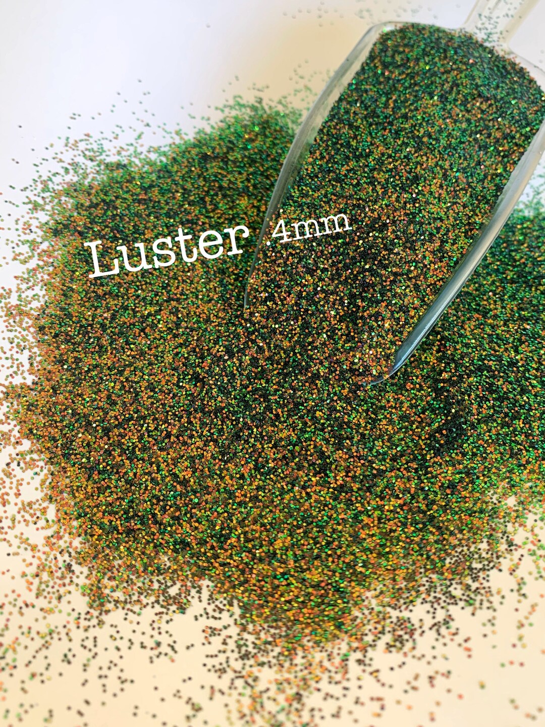 LUSTER .4MM - Green Bronze Gold Color Shift - Hex Chunk - Polyester ...