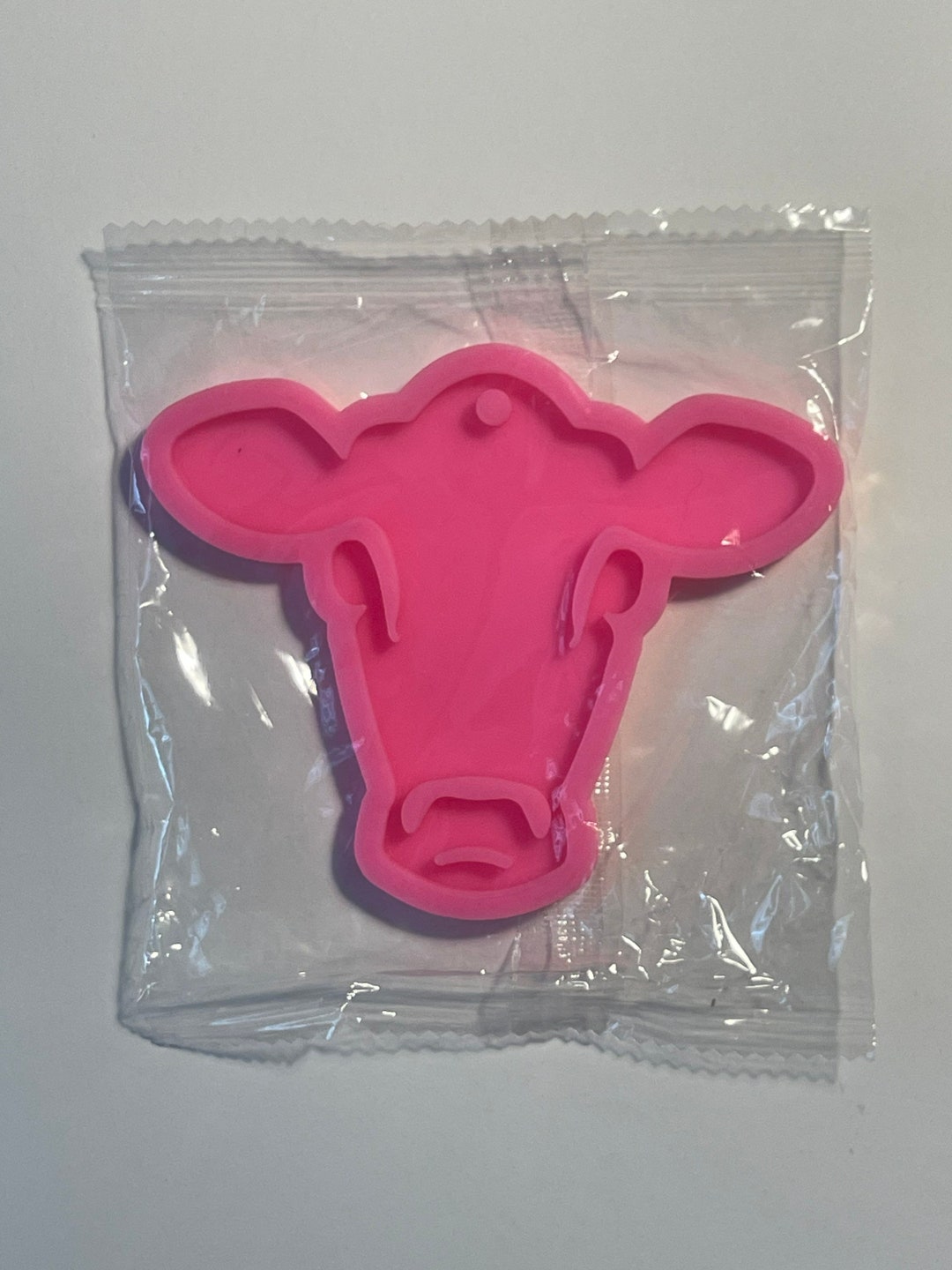 COW HEAD Shape Shiny Silicone Mold-cow Face, Cow Mold, Freshie Mold ...