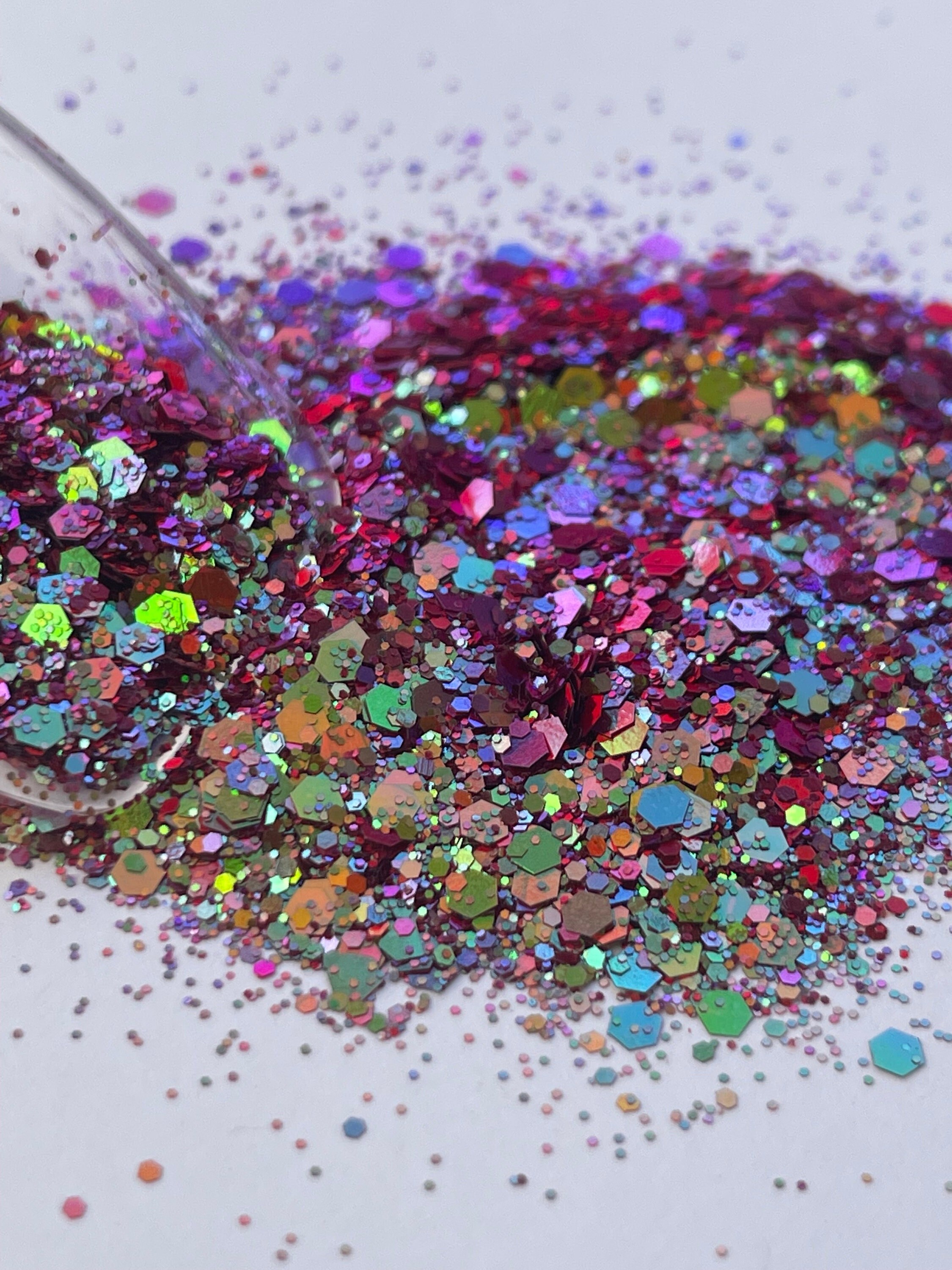 EXTRA Pink, Red, Purple, Green, Teal Color Shift Chunky Glitter ...
