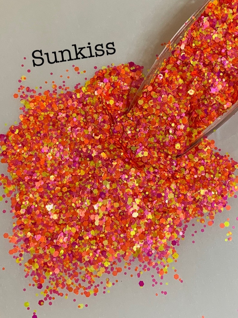 SUNKISS CONFETTI - Pink Yellow Orange Neon Chunky Glitter Mix ...