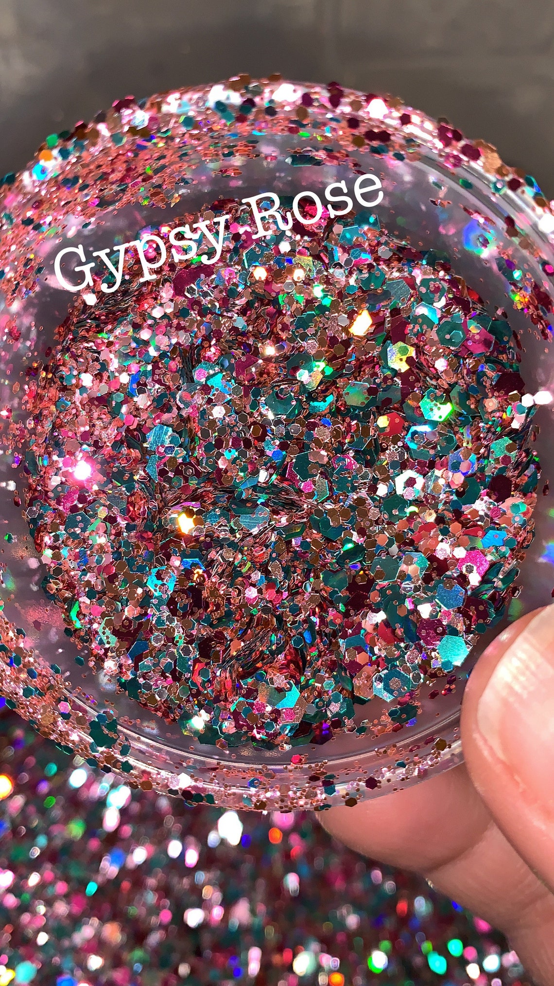 GYPSY ROSE Light Pink Dark Pink Silver Aqua Custom Blend - Etsy