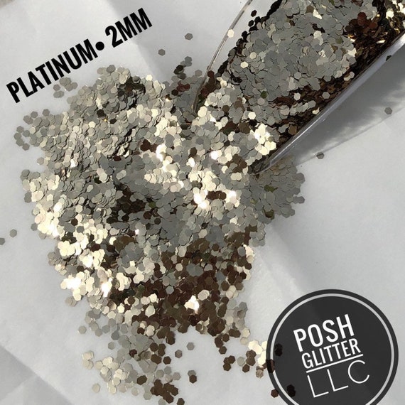 PLATINUM 2MM Gold 2MM Hex Cut Glitter Polyester Glitter | Etsy