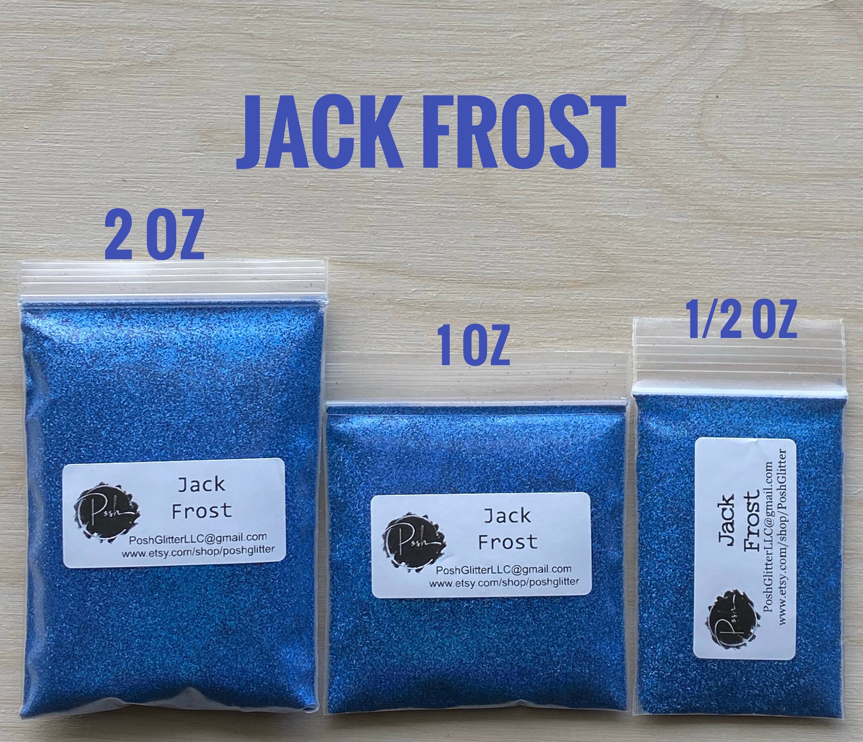 JACK FROST BLUE - Blue Holographic Ultra Fine Loose Glitter - Polyester ...
