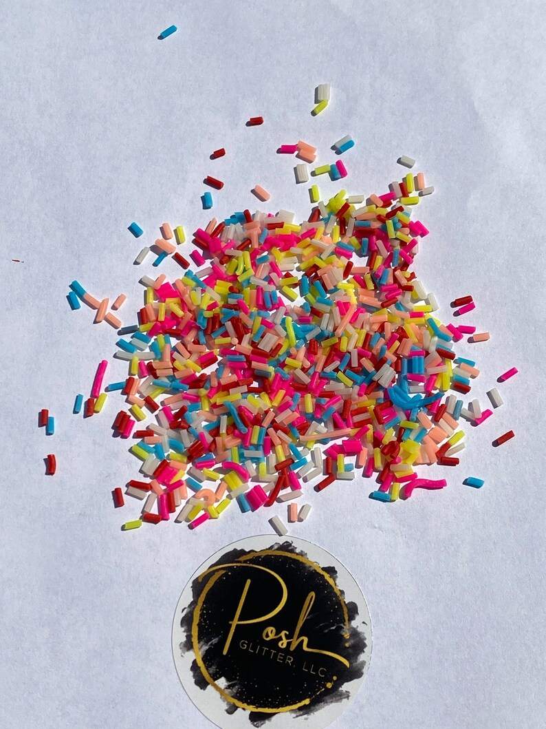 MULTI COLOR SPRINKLE Bits Polymer Sprinkles Fake Sprinkles | Etsy
