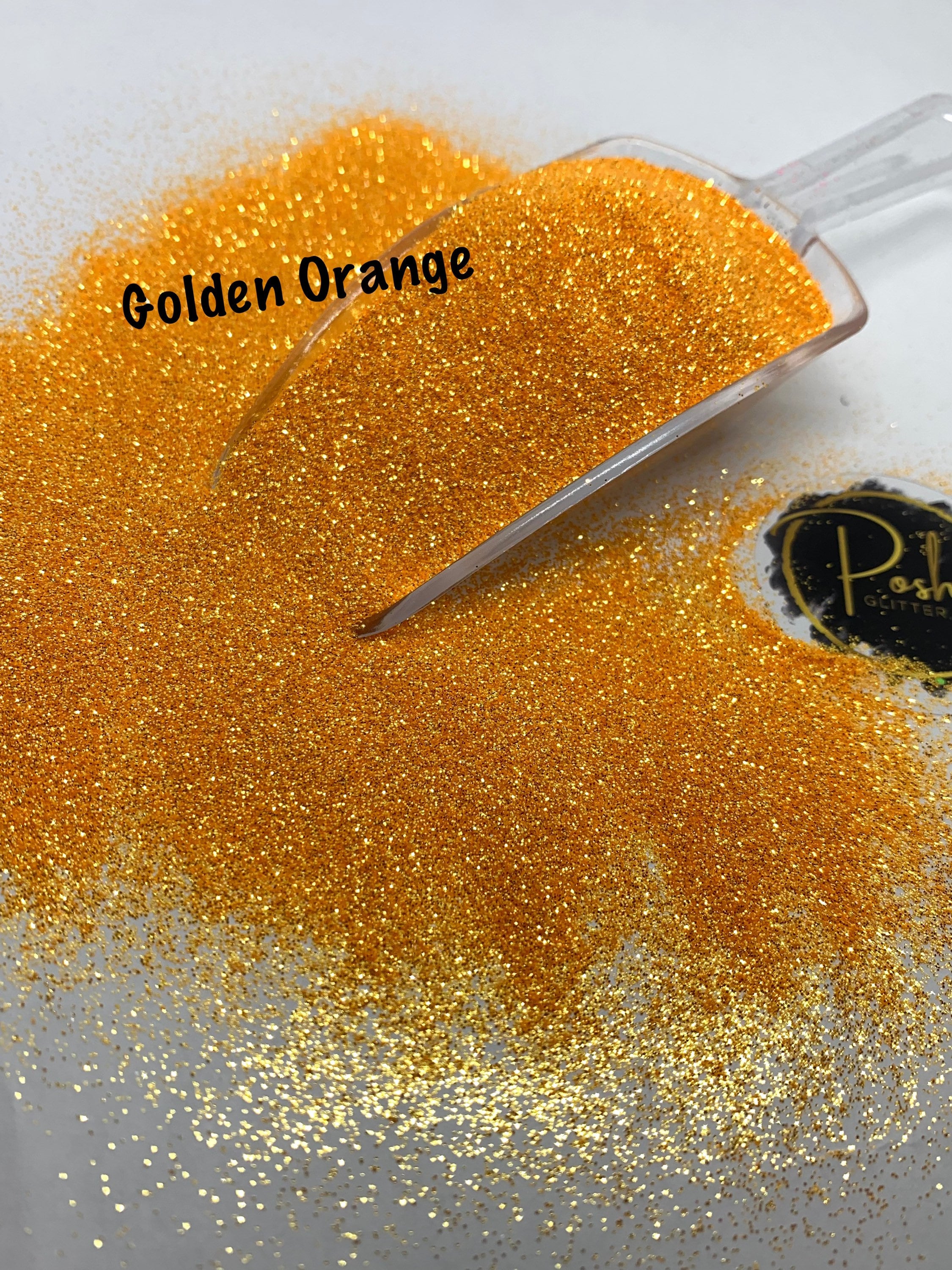 GOLDEN ORANGE - Orange Glitter - Ultra Fine Orange Glitter - Polyester ...